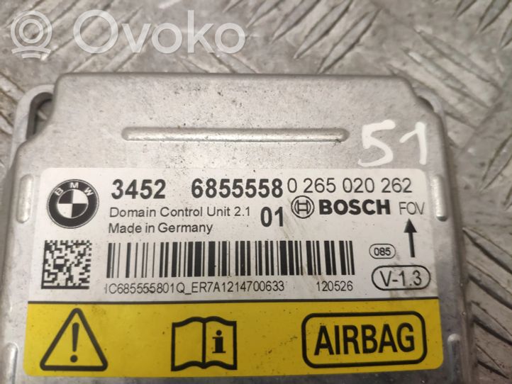 6855558 BMW 3 F30 F35 F31 Module de contrôle airbag, 15.00 € | OVOKO