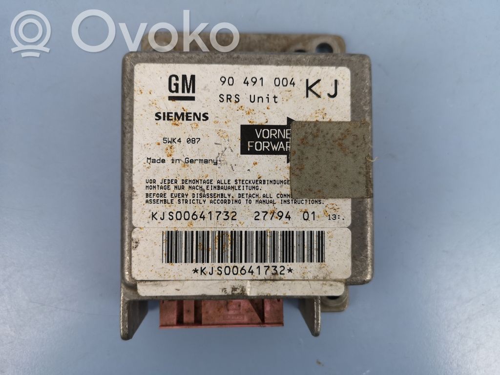 90491004 Opel Omega B1 Module de contrôle airbag, 26,68 € | OVOKO