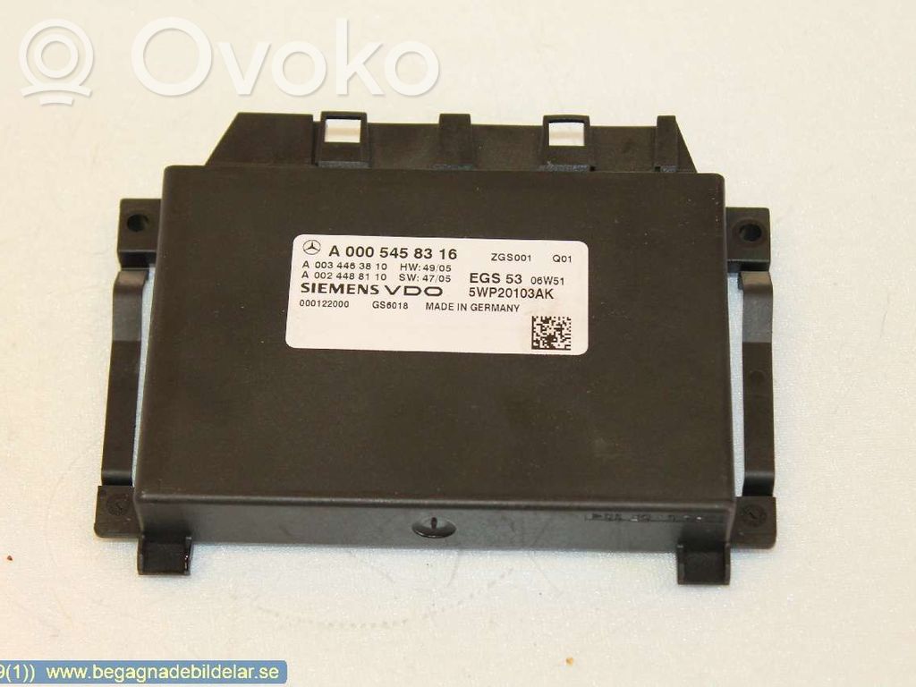 5WP20103AK Mercedes-Benz Sprinter W906 Gearbox control unit/module, € ...