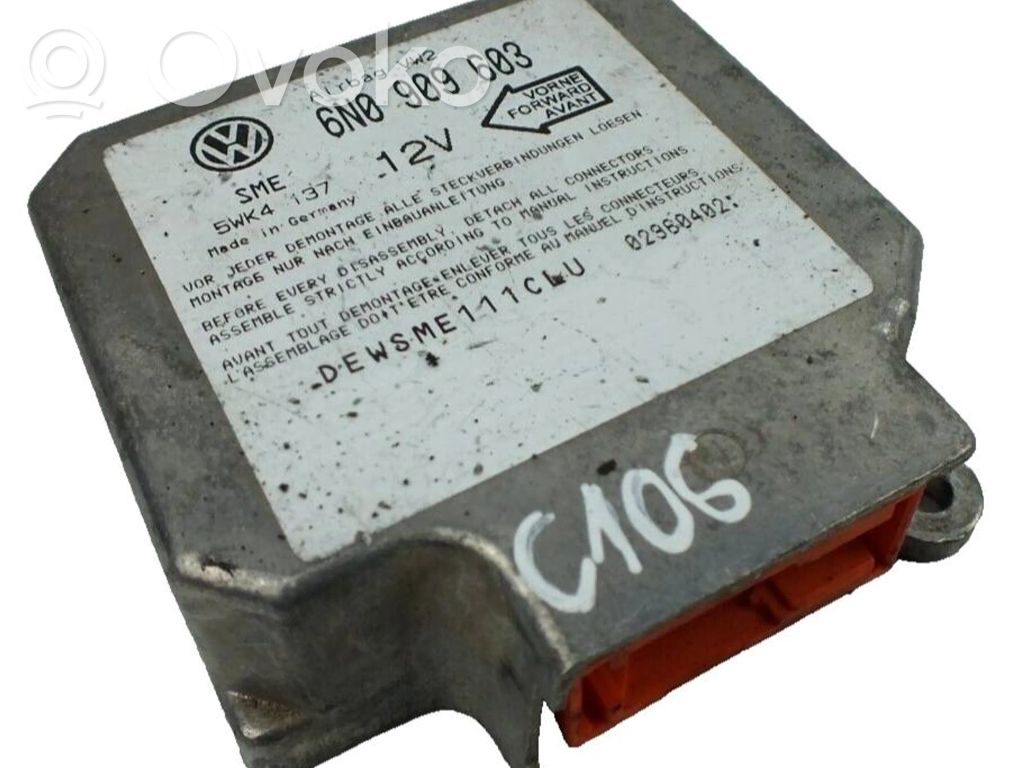 6N0909603 Volkswagen PASSAT B7 Module de contrôle airbag, 1,41 € | OVOKO