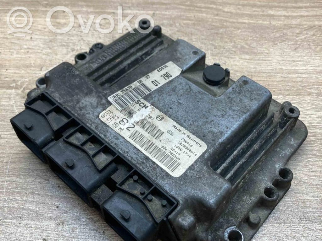 9647158080 Peugeot 206 Engine ECU kit and lock set, €180.00 | RRR