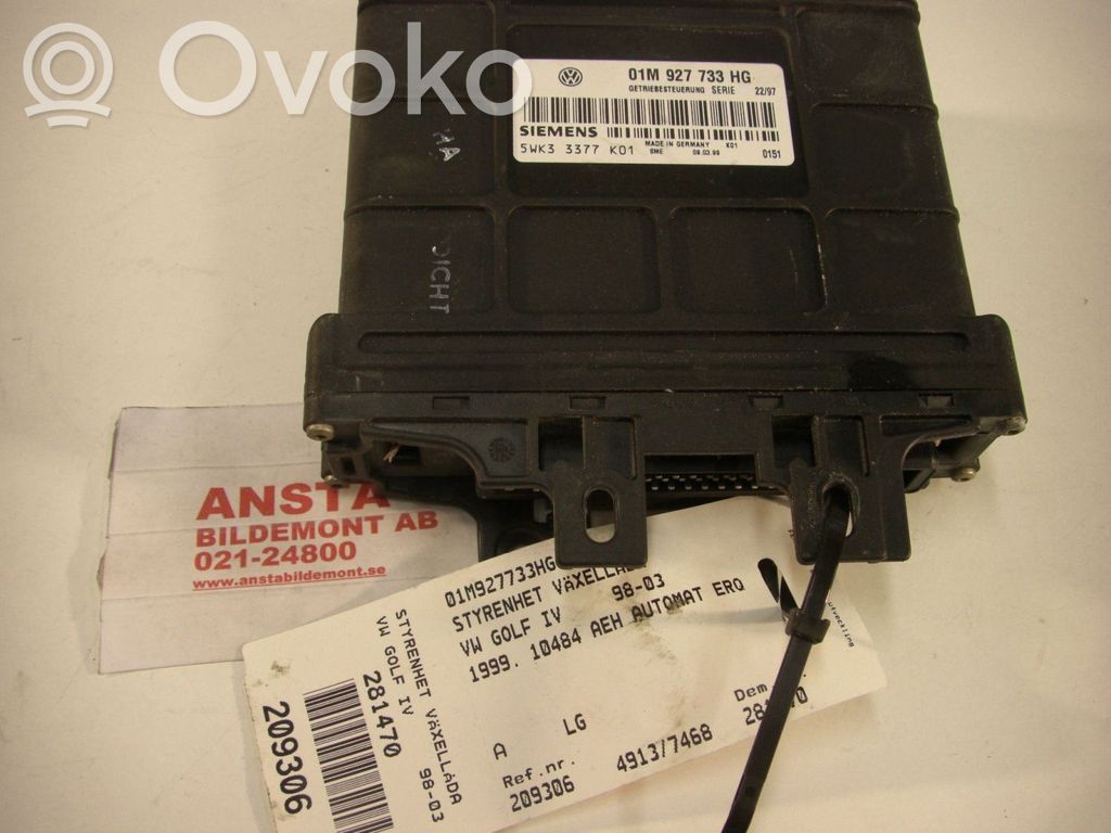 01M927733HG Volkswagen Golf IV Module de contrôle de boîte de vitesses ...