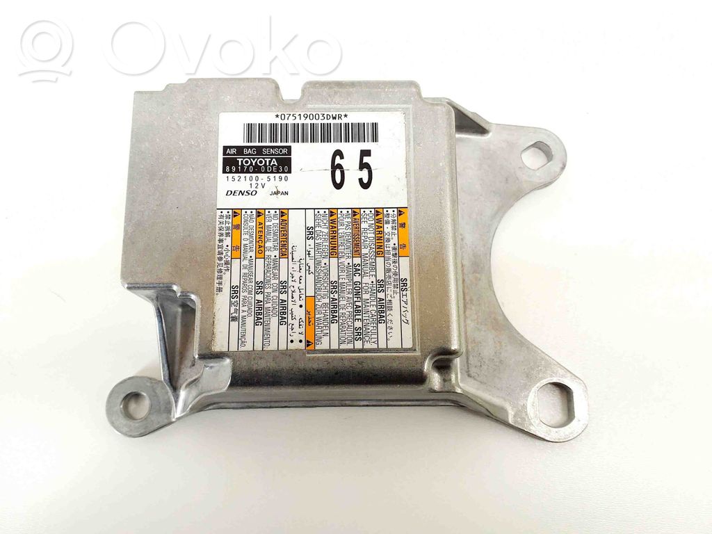 891700DE30 Toyota Yaris Cross Module de contrôle airbag, 105,00 € | OVOKO