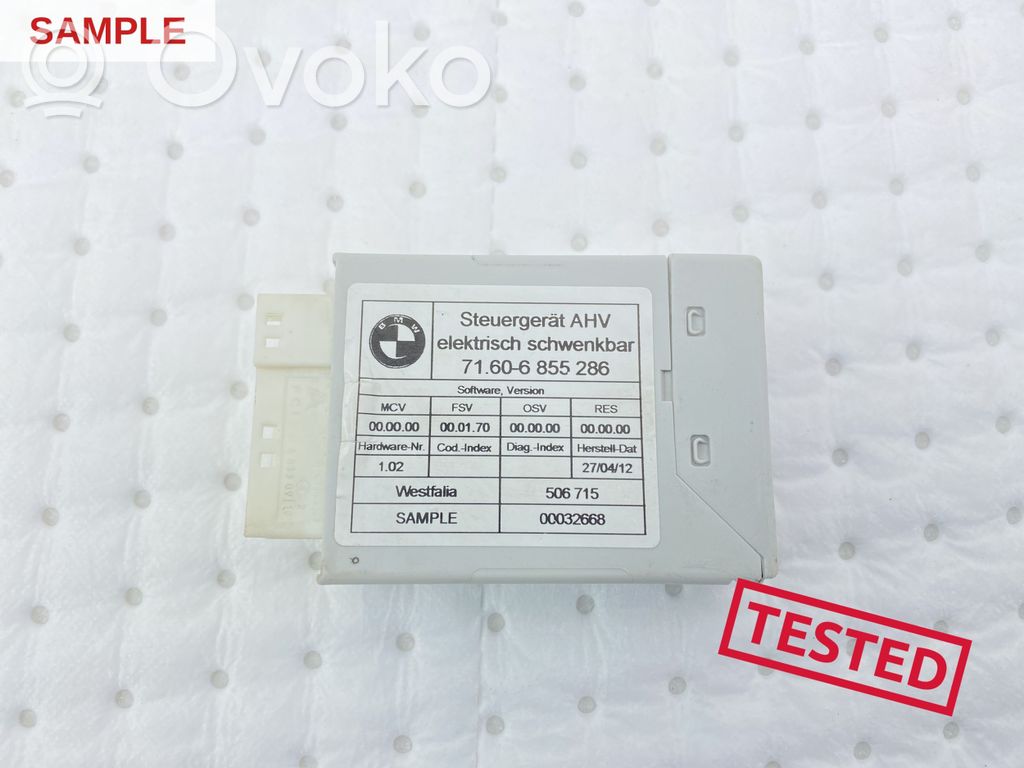 6855286 BMW X3 F25 Module de contrôle crochet de remorque, 120,00 € | OVOKO