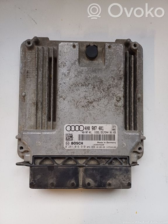0281016910 Audi A8 S8 D4 4H Unité de commande, module ECU de moteur ...