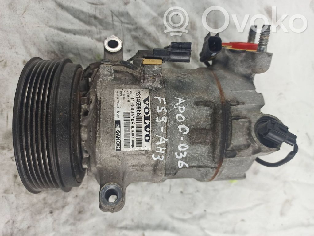 P31469966 Volvo V40 Ilmastointilaitteen kompressorin pumppu (A/C), 90 ...