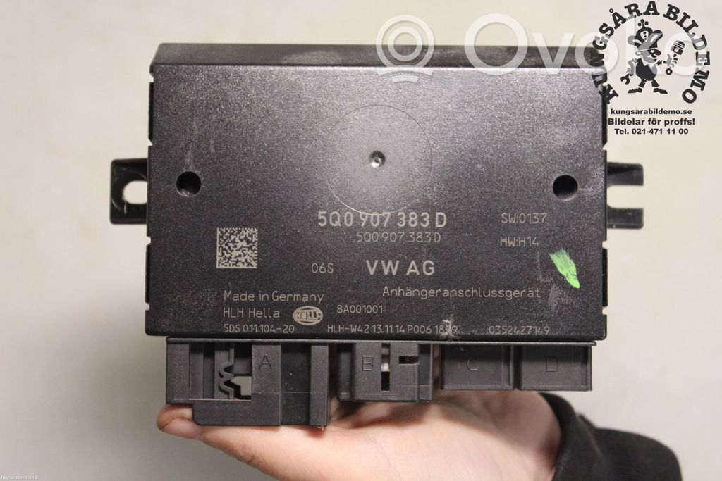 5Q0907383N Volkswagen PASSAT B8 Tow bar trailer control unit/module, € ...