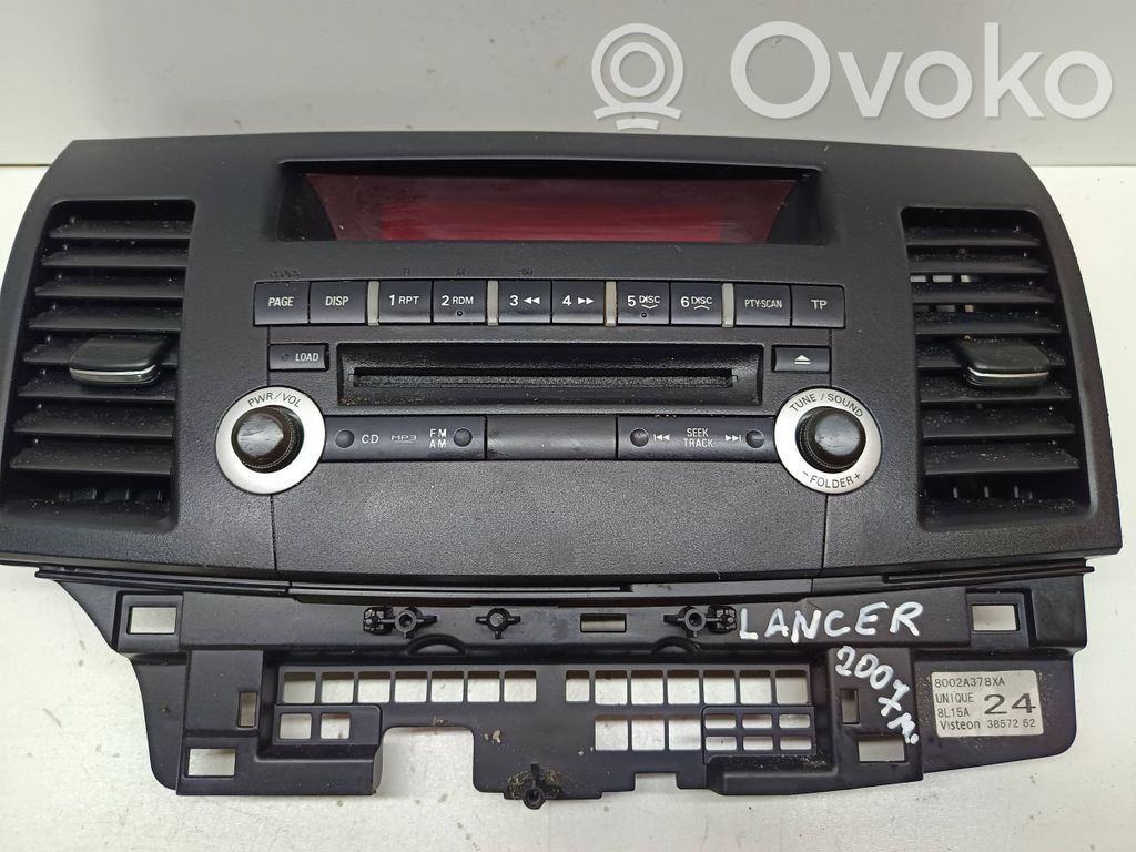 8002A378XA Mitsubishi Lancer VIII Unité principale radio / CD / DVD ...