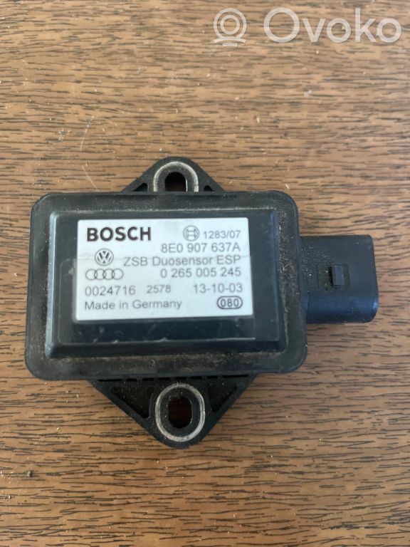 8E0907637A Audi A6 S6 C5 4B ESP acceleration yaw rate sensor, €7.98 | RRR