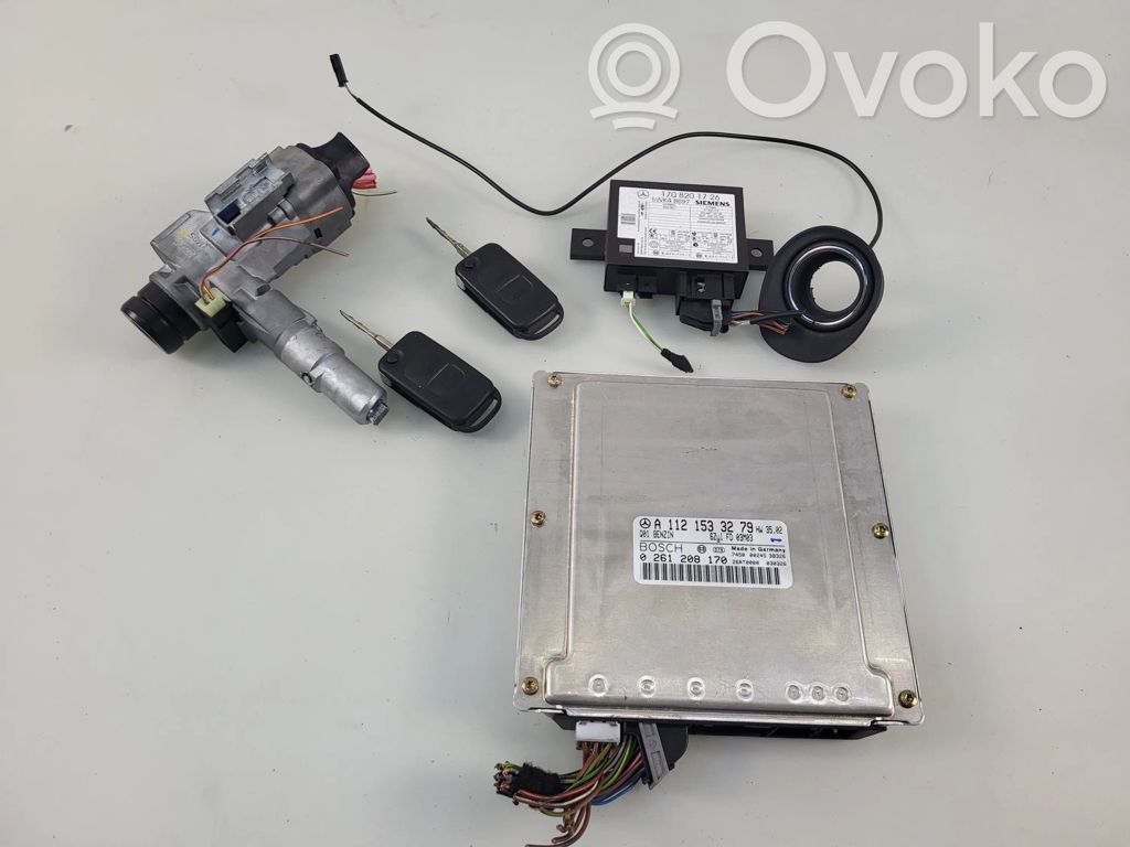A1121533279 Mercedes-Benz SLK R170 Kit calculateur ECU et verrouillage ...