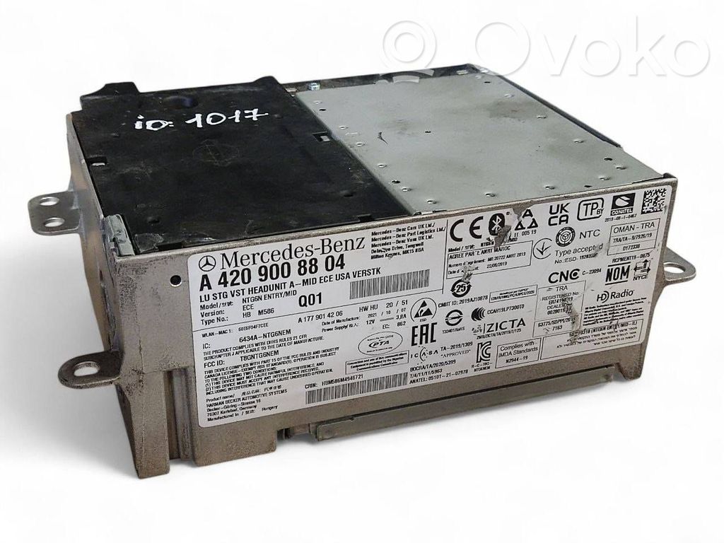 A4209008804 Mercedes-Benz Citan II Radio/CD/DVD/GPS head unit, €650.00 ...