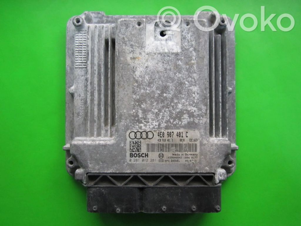 4E0907401C Audi A8 S8 D3 4E Engine control unit/module ECU, €234.00 | RRR
