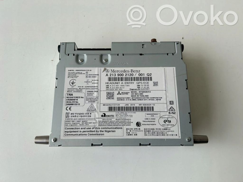 2139002120 Mercedes-Benz E W213 Radio/CD/DVD/GPS head unit, €337.96 | RRR