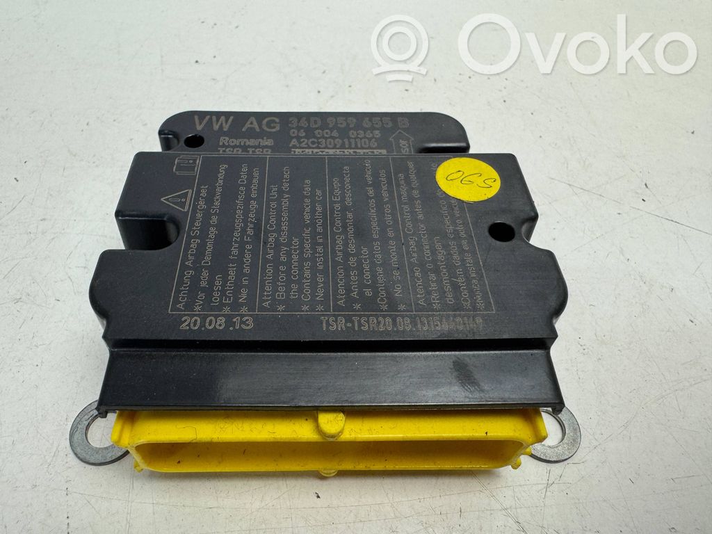 34D959655B Skoda Rapid (NH) Turvatyynyn ohjainlaite/moduuli, 13,00 ...