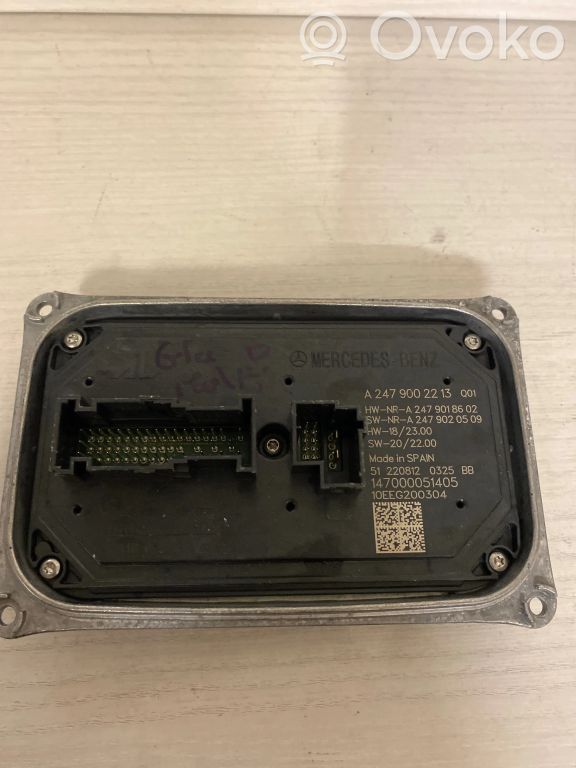 A2479002213 Mercedes-Benz B W247 Module de contrôle de ballast LED, 120 ...