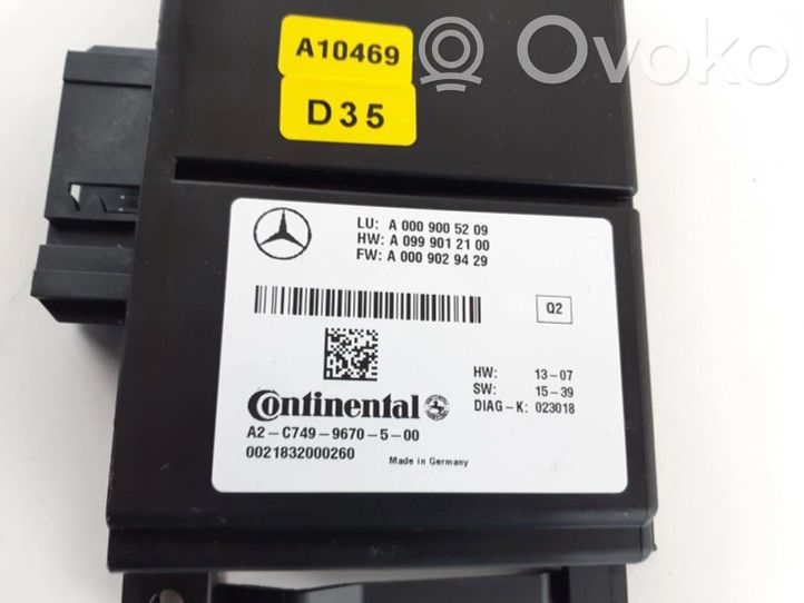 A0009005209 Mercedes-Benz GLE (W166 - C292) Blind spot control module ...