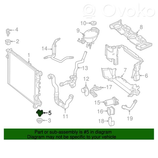 A2045040514 Mercedes-Benz C W204 Support, fixation radiateur, 8.00 ...