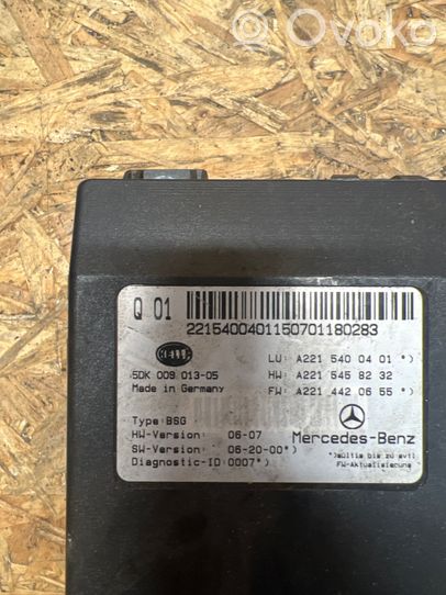 A2215400401 Mercedes-Benz S W221 Module de contrôle de batterie, 120.00 ...