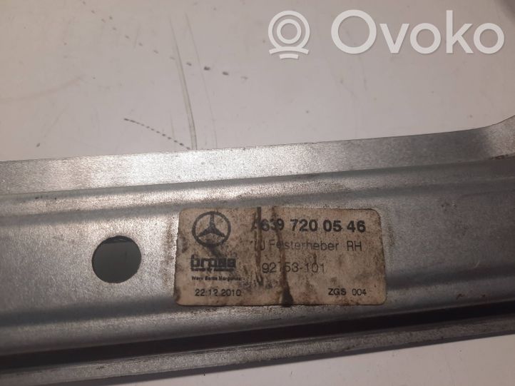 A6397200546 Mercedes-Benz Vito Viano W639 Mécanisme de lève-vitre avant ...
