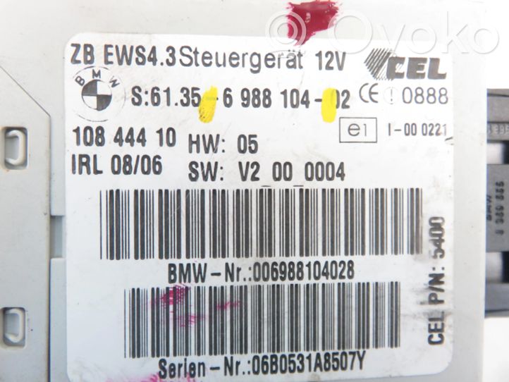 6988104 BMW X3 E83 Immobilizer control unit/module, 36.46 € | RRR