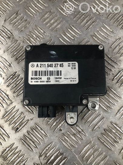 A2115402745 Mercedes-Benz E W211 Module de contrôle de batterie, 89.18 ...