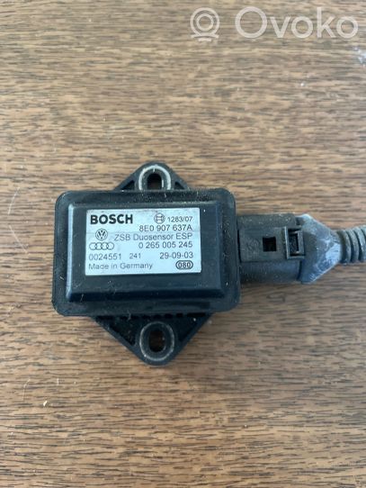 8E0907637A Audi A4 S4 B6 8E 8H Capteur de vitesse de lacet d ...