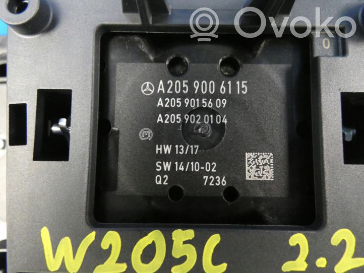 A2059006115 Mercedes-Benz C W205 Console centrale, commande de ...