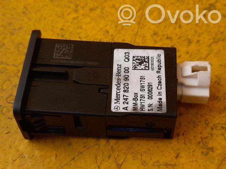 A2478209000 Mercedes-Benz GLC X253 C253 Connecteur/prise USB, 38.82 ...