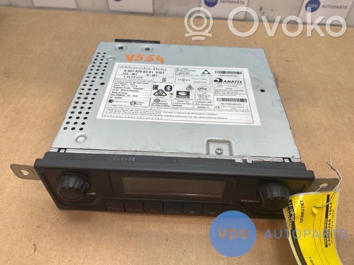 a9078209600 Mercedes-Benz Sprinter W907 W910 Radio/CD/DVD/GPS head unit ...