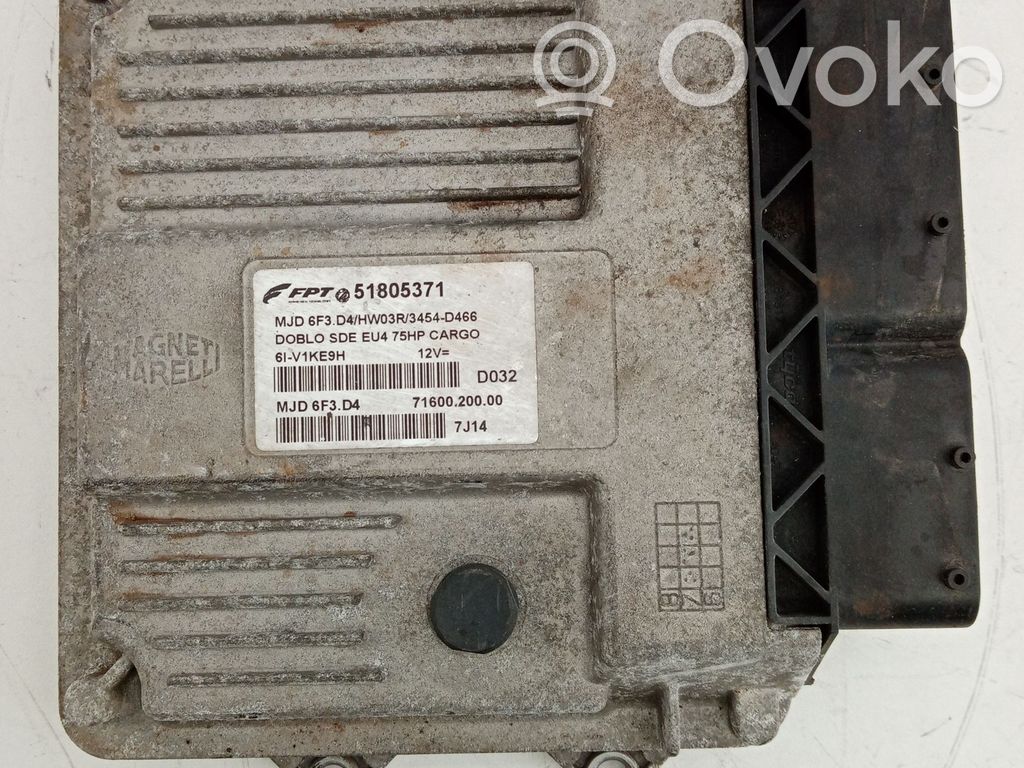 MJD6F3D4 Fiat Doblo Calculateur moteur ECU, 105,00 € | OVOKO