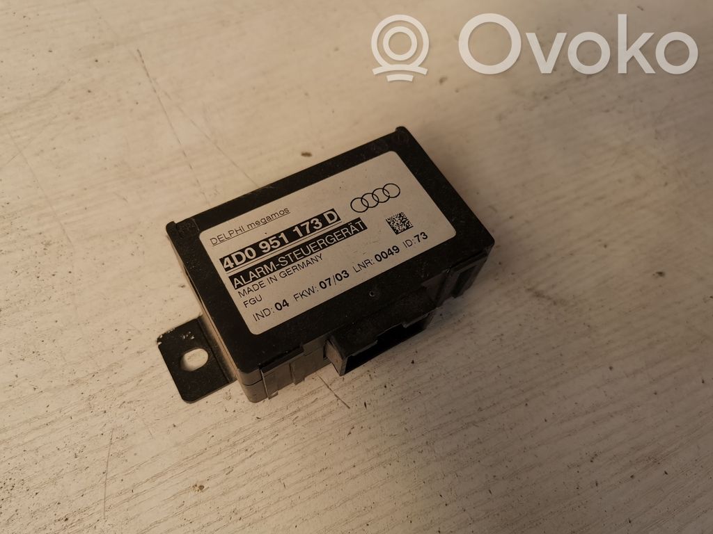 4D0951173D Audi A6 S6 C5 4B Alarm control unit/module, €5.00 | RRR