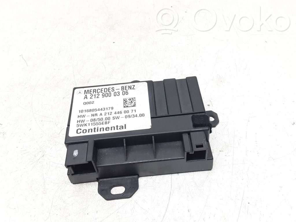 A2129000306 Mercedes-Benz E W212 Fuel injection pump control unit ...