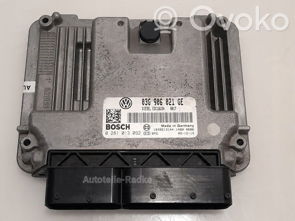 03G906021GE Volkswagen Golf Plus Engine control unit/module ECU, €138. ...
