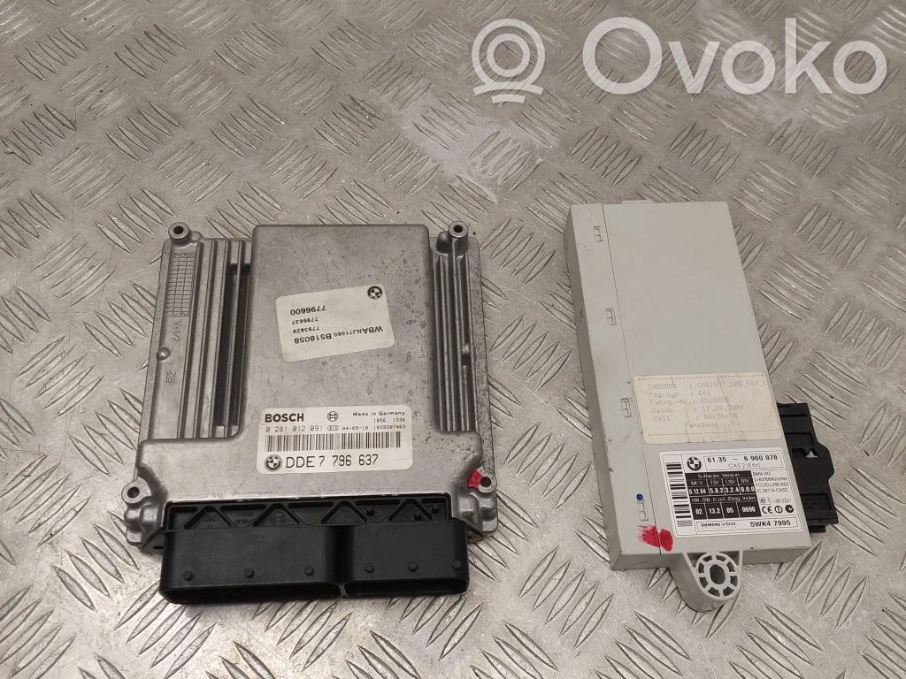 7796637 BMW 5 E60 E61 Kit calculateur ECU et verrouillage, 90,00 € | OVOKO