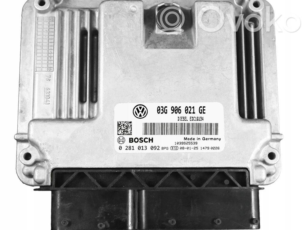 03G906021GE Volkswagen Golf Plus Engine control unit/module ECU, €138. ...